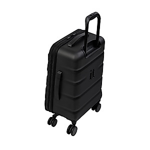 it luggage Evolving 22" Hybrid Hardside 8 Wheel Expandable Carry, Black