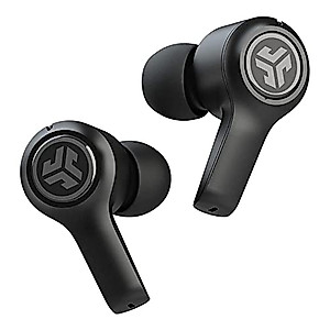 JLab JBuds Air Executive True Wireless Bluetooth Earbuds + Charging Case - Black - C3 Calling with Dual Microphones - Long Travel Playtime - Bluetooth 5.0 Connection - 3 EQ Sound Settings