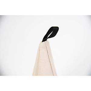 12" Tall Large Door Stoppers for Bottom of Door, Anti Slip Canvas Heavy Duty Door Stop, Cute Decorative Doorstop (White)