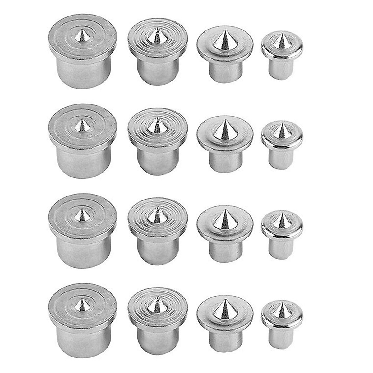 Yitaocity 16Pcs 6/8/10/12mm Center Points Pin Set Drill Dowel Pin Centre Dowel Centre Point for Woodwork Drill Tools Accurate Drilling Proper Dowel or Tenon Placement