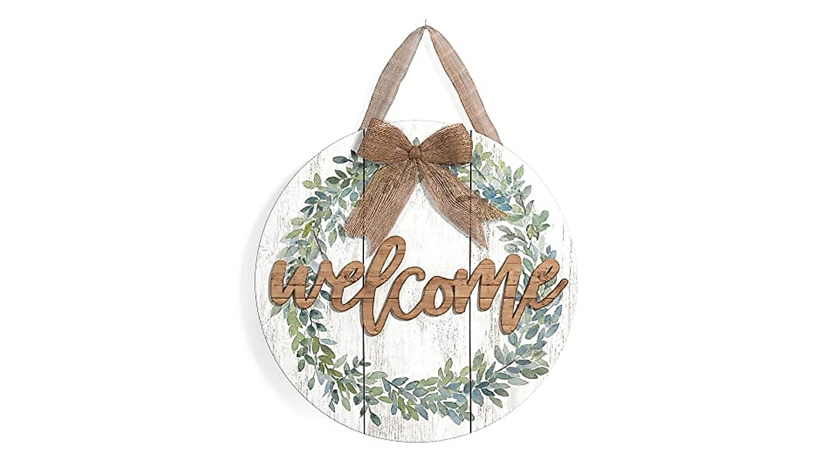 Rustic Wood Welcome Sign for Farmhouse Decor | Barnyard Designs
