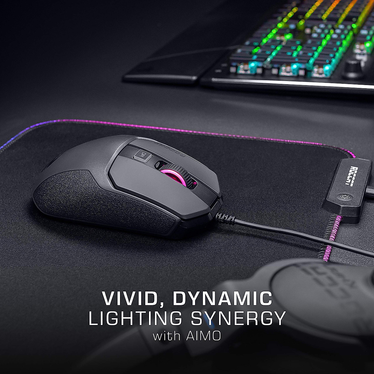 ROCCAT Kain 100 Aimo RGB PC Gaming Mouse - Black