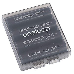 Panasonic eneloop pro AAA High Capacity Batteries (8-pack) and Battery Storage Cases (6-pack)