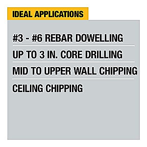 DEWALT 60V MAX Cordless Hammer Drill Kit, 1-9/16 in., (2) FLEXVOLT Batteries & Charger Included (DCH481X2)