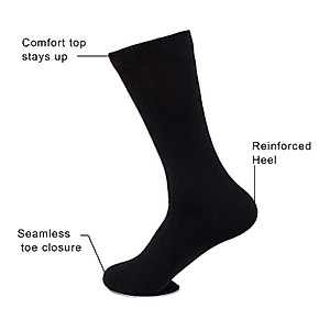 Sock Amazing Bamboo Rayon Socks Black Crew Socks Men Women 8 Pack Dress Socks