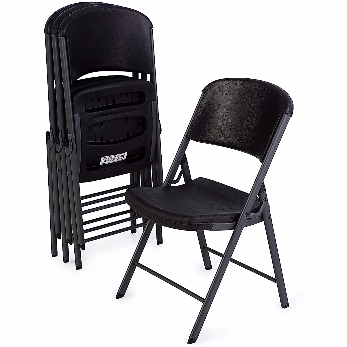 Lifetime Folding Chair with Black Color Model#80887U (4, Black)