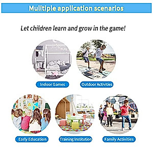 Haokaini 10 Number Lattice Floor Sticker Wall Decals Funny Number Hopscotch Game Wall Sticker for Baby Room Bedroom Classroom Ground Corridor Nursery