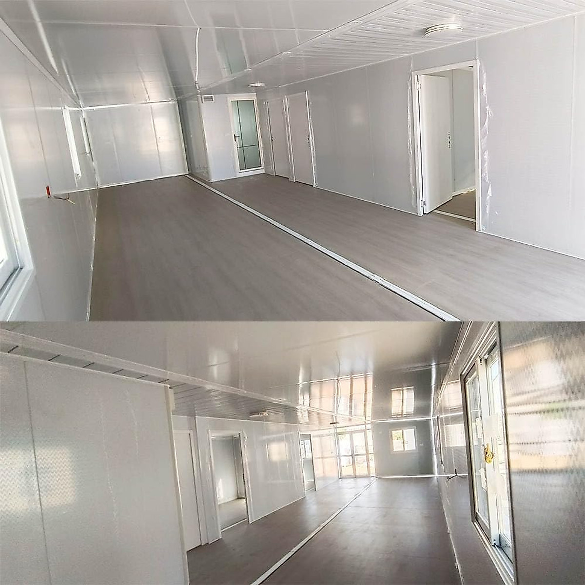 kitchef Foldable house 2 Bedrooms, Kitchen, Livining Room and Bathroom with instant Heater - Quick Assembly, Durable, and Compact Living Solution - backyard bar shed, 20 FT