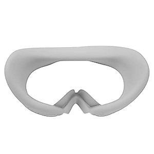 Slicone VR Face Cover Anti Slip Integrated Silicone VR Face Cover Face Pad Game Light Blocking Accessories Lightproof Face Protector Pad Washbale for Pico Neo4 (Grey)