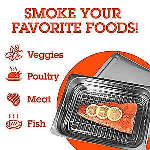 Camerons Original Stovetop Smoker -Indoor Outdoor Smoker Box Gift Set w ...