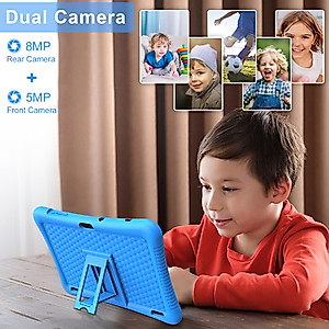 Kids Tablet 10 in Android 13 Tablet for Kids Toddler Tablet Childrens Tablet Age 3-12 Quad Core 3GB RAM 32GB ROM with Parental Control, Pre-installed Kids Educational APP,HD Screen,Dual Camera