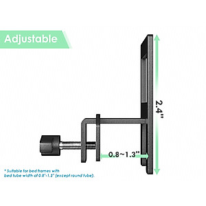 QEROMY Non-Slip Mattress-Gaskets, Mattress-Slide-Stopper, Mattress-Holder for Metal Bed Frame, Wide Adaptability & Adjustable Size, 6 PCS, Black