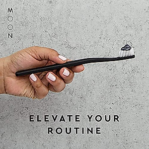 Moon Toothbrush and Whitening Anticavity Toothpaste Bundle