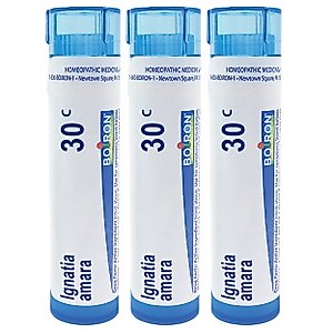 Boiron Ignatia Amara 30c Homeopathic Medicine for Stress, Anxiousness, Nervousness, Irritability, and Fatigue -80 pellets Each- 3 Count (Pack of 1)
