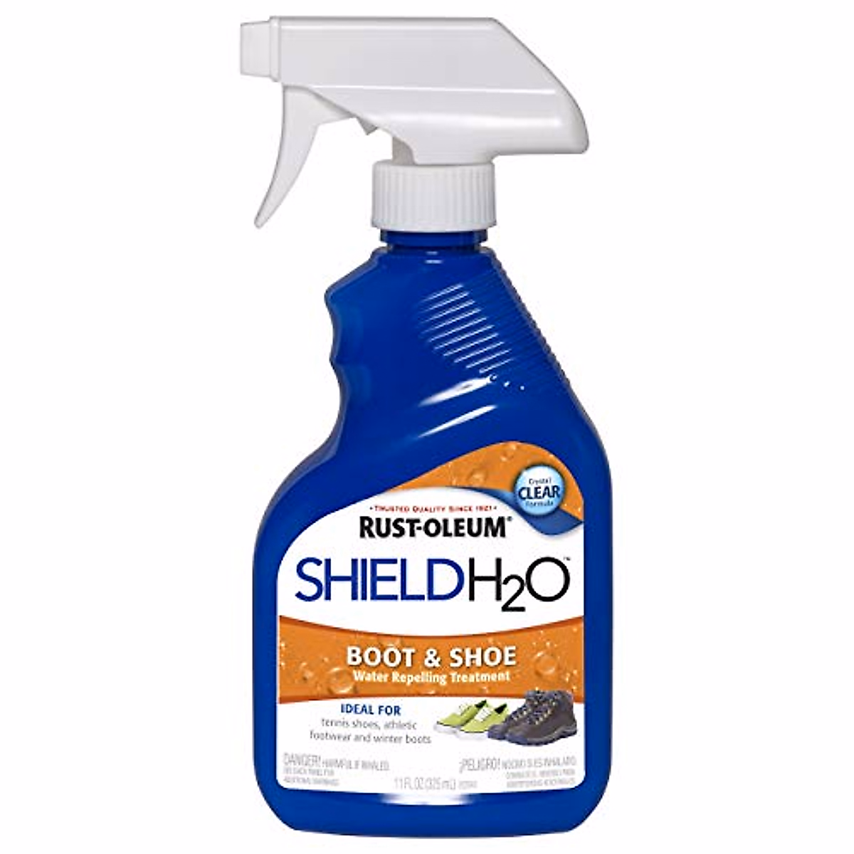 Rust-Oleum 280886 Shield H2O Boot and Shoe Spray, 11 oz, Clear
