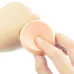 AKOAK 20pcs Round Make Up Facial Face Soft Sponge Cosmetic Puff Women Lady Beauty Makeup Foundation Powder Puff (SKIN COLOR/20)