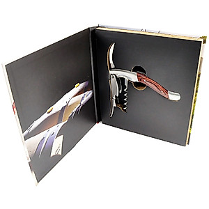 Legnoart Amarone Stainless Steel Sommelier Corkscrew with Dark Pakkawood Handle