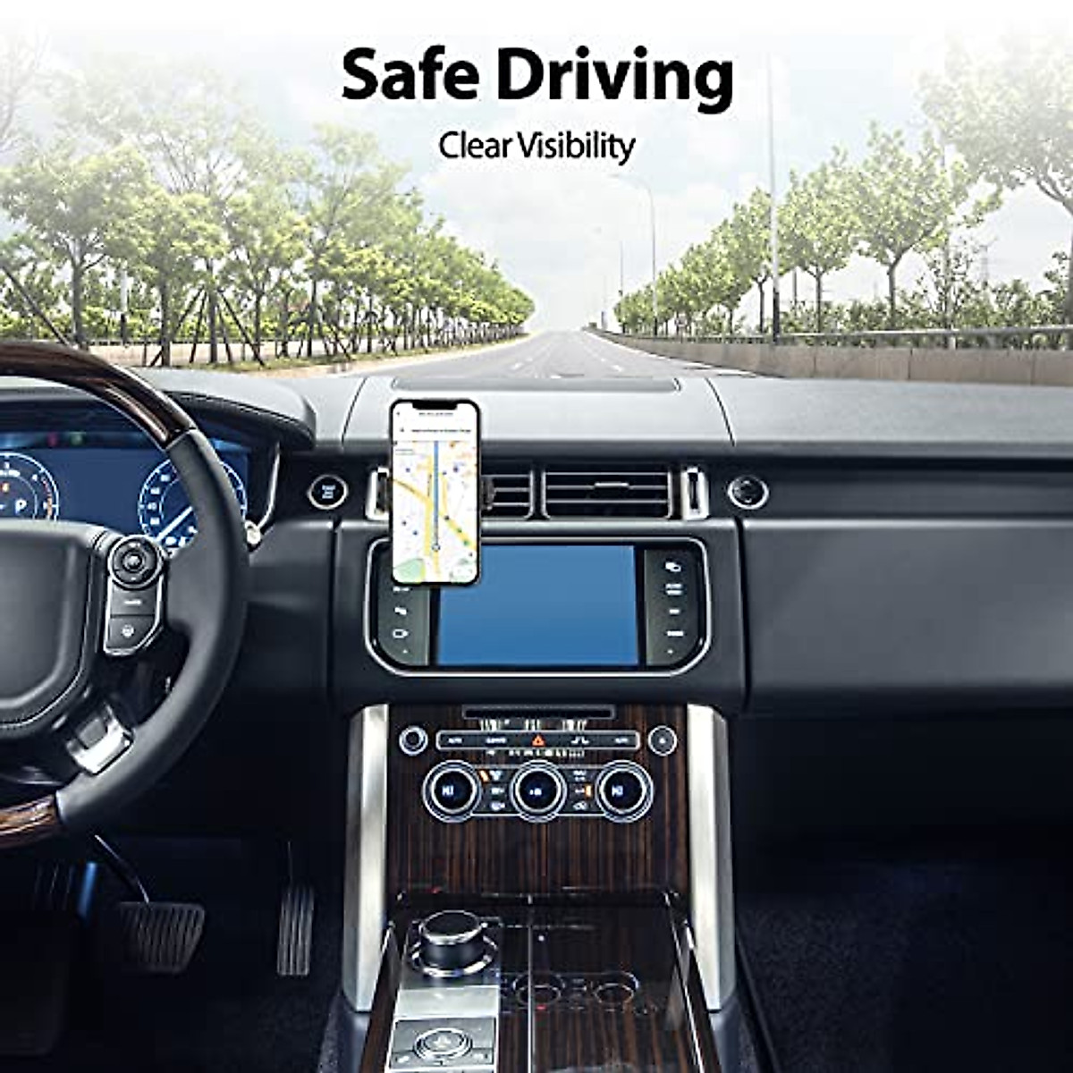 GOOSPERY [2-Pack] Universal Car Phone Mount with Air Vent Clip Hands Free Cradle Holder for Automobile Compatible with iPhone, Galaxy, Huawei, Xiaomi, Google, OnePlus, and Most Smartphones