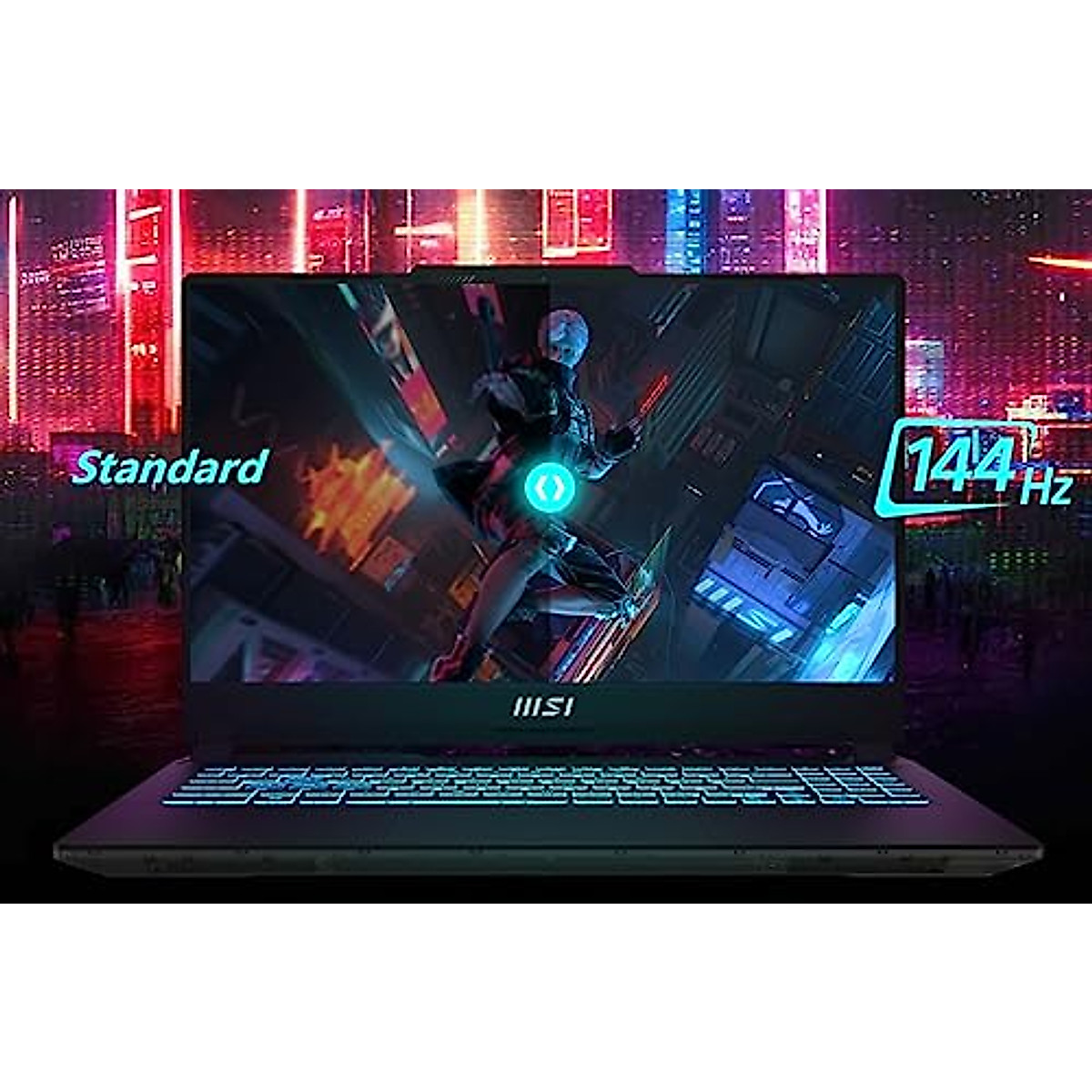 MSI Cyborg 15.6" FHD 144Hz Gaming Laptop | Intel i5-12450H | NVIDIA GEFORCE RTX 4050 | 16GB 4800MHz DDR5 RAM 1TB PCIe SSD | Windows11 Home | w/HDMI