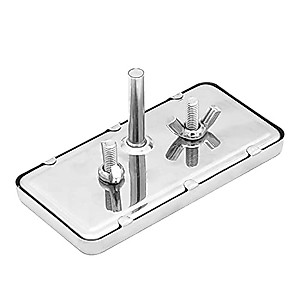 SafBbcue Grill Thermometers Gas Grill Thermometers Heat Indicator Replacement for Kenmore 119.16144210 146.23673310 Nexgrill 720-0830A, 720-0882A Gas Grills -Square Stainless