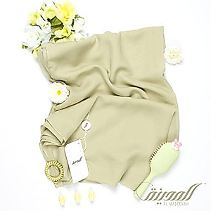 AL MADEENAH Hijab For Women and Hijab Underscarf Set Muslin Hijab Scarfs For Women and Undercap Kit | Hijab Underscarf L80 x W28 | Hajib for Women, Kit 2 pieces Hijab for Women and UnderCap (Olive)