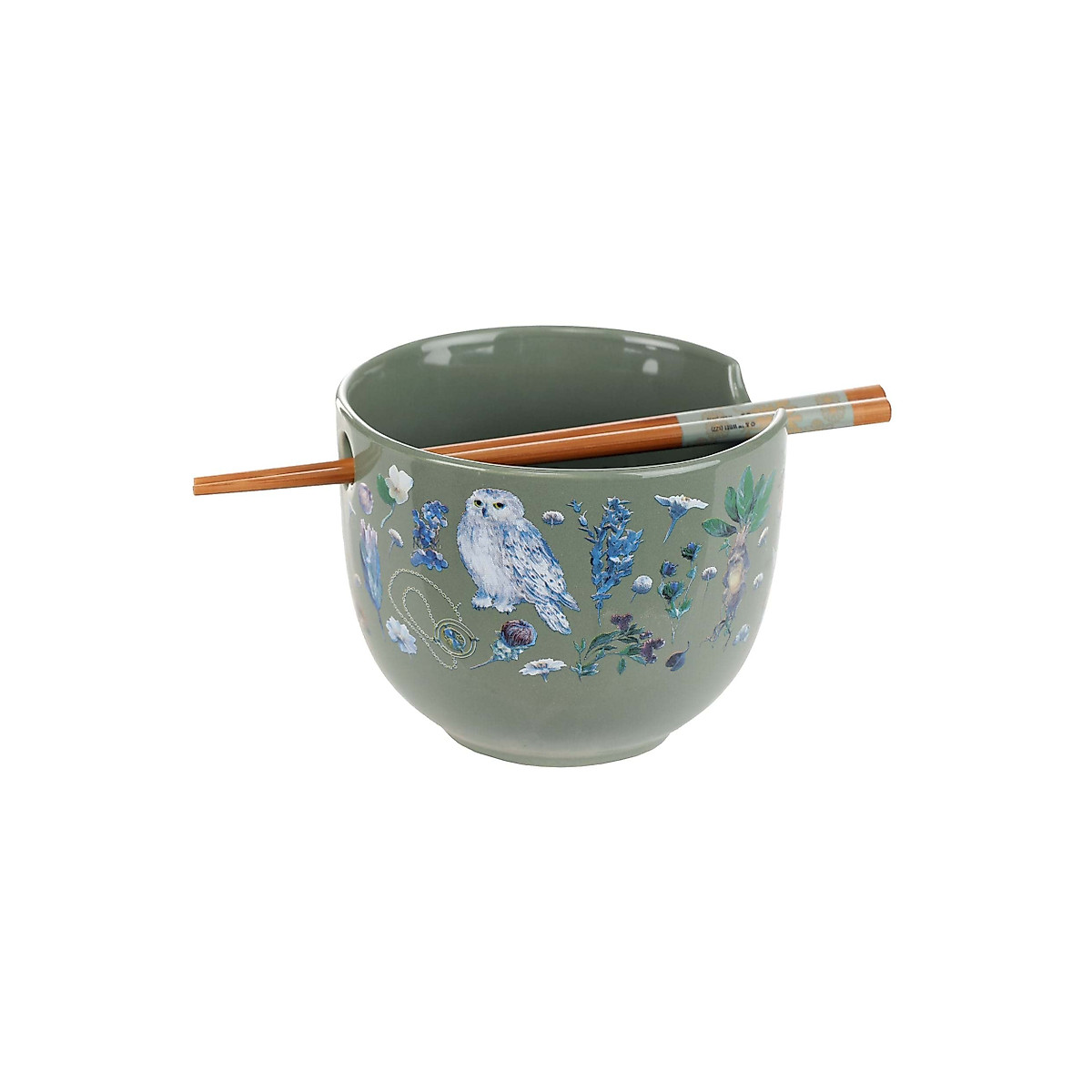 Silver Buffalo Harry Potter Fantasy Floral Ceramic Ramen Bowl Standard