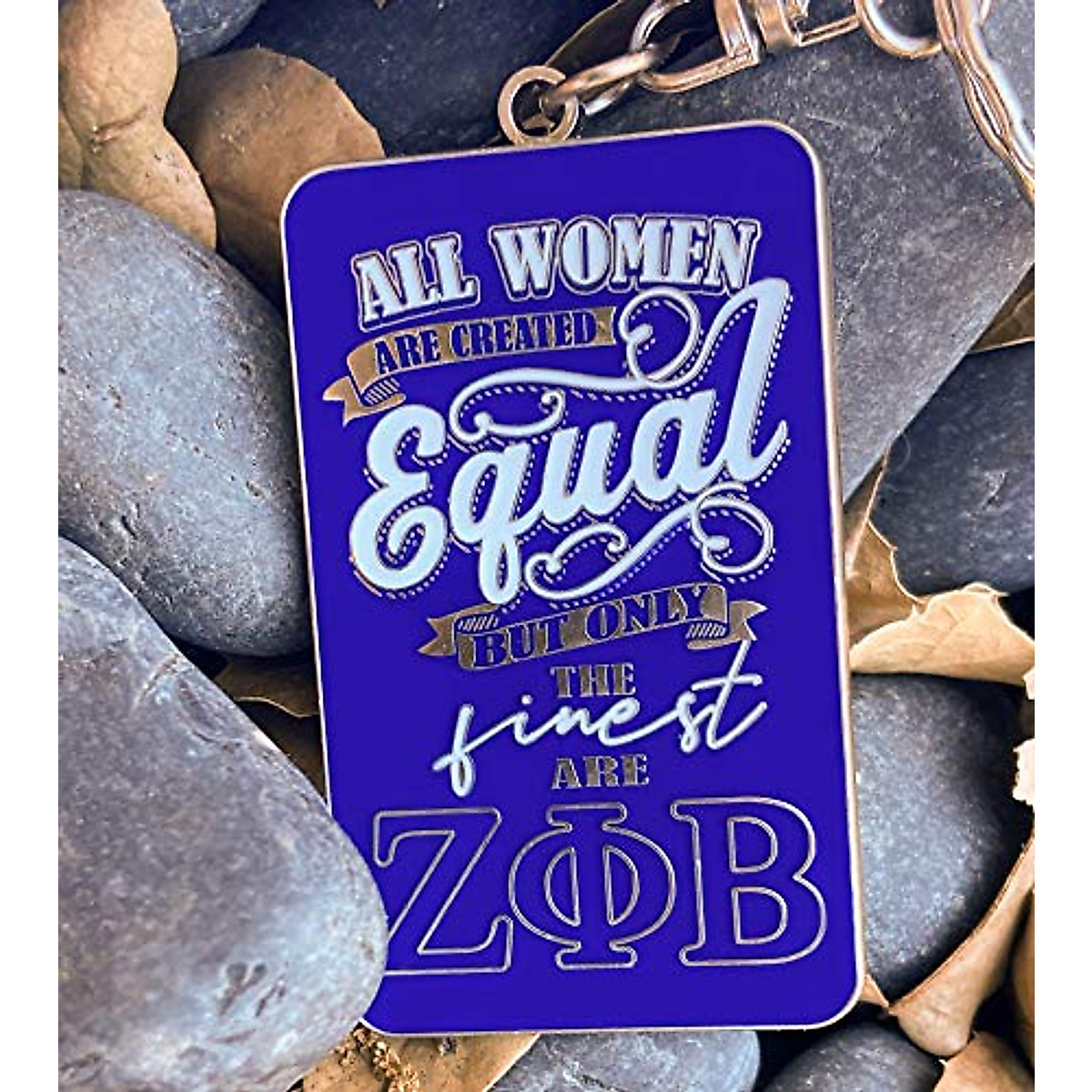 BBGreek Zeta Phi Beta Sorority Paraphernalia - Only The Finest - Keychain Gifts - Official licensed Vendor