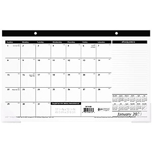 AT-A-GLANCE 2023 Desk Calendar, Desk Pad Calendar, 17-3/4" x 11", Compact (SK1400)