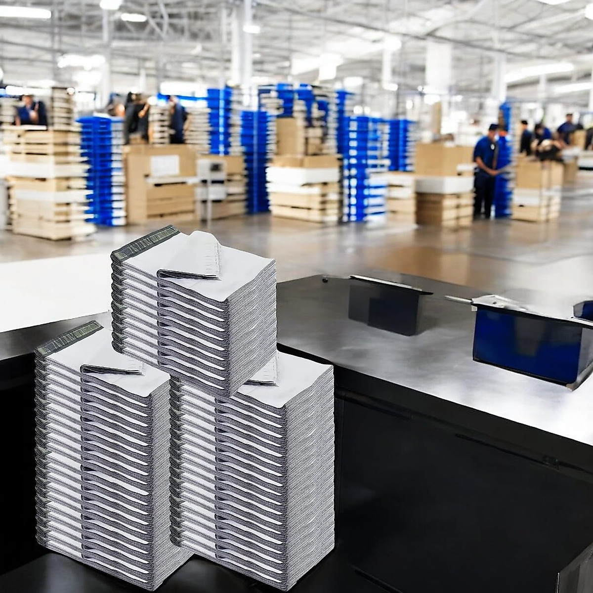 iMBAPrice 5000-Pack Poly Mailers 9x12 Inch Mid Size #3 White Color Poly Mailing Envelopes Bags, Self Seal Adhesive Waterproof and Tear Proof (Total 5000 Bags) in Bulk