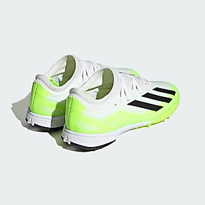 adidas Soccer X Crazyfast.3 Turf (Little Kid/Big Kid) Footwear White/Core Black/Lucid Lemon 5.5 Big Kid M