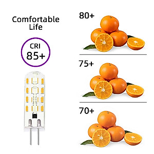 LIENNGKE G4 AC 120V Led Light Bulb 2W Equivalent to 20W Warm White 3000K 200lm Bi-pin Base G4 Bulbs 120V Pack of 10