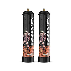 Marz Premium Whipped Cream Charger (2 Cylinders) 680g 1.1L - Food Grade Nitrous Oxide Tank Pure Flavored N2O Chargers - For Any Standard Whipping Cream Dispenser