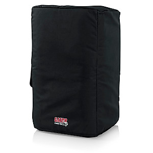 Gator Cases Protective Nylon Speaker Cover for Compact 12" Speaker Cabinets; Fits QSC K12, Yamaha DXR12 and more (GPA-CVR12), Black