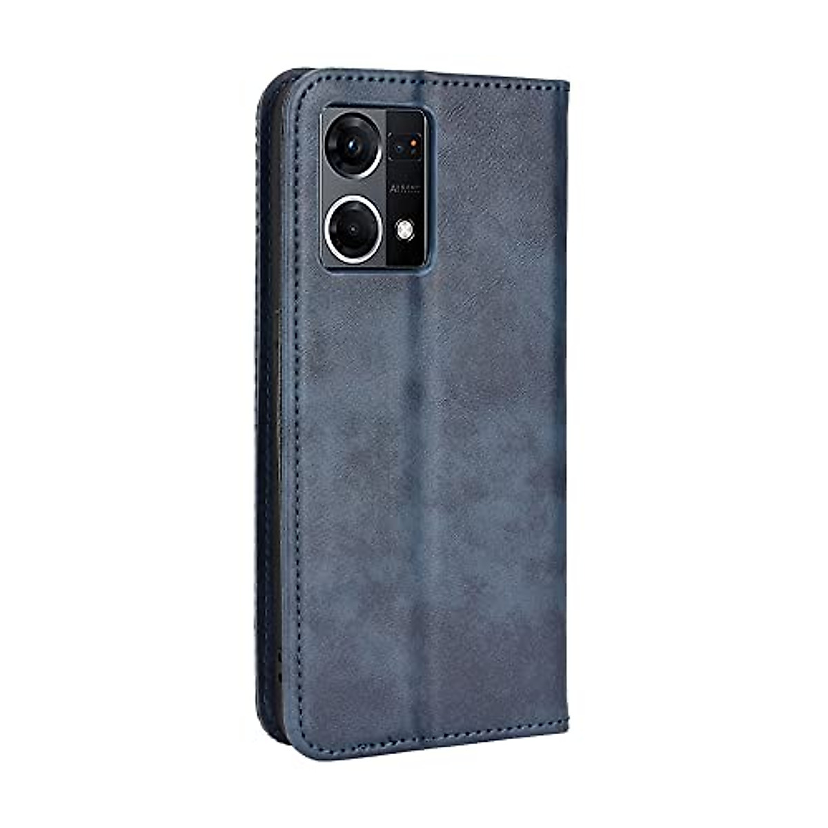 Case for Oppo Reno 7 4G Leather Case,Case for Oppo F21 Pro 4G Case Cover,Case for Oppo Reno7 4G / F21 Pro 4G CPH2363 Case Flip Pu Leather Cover Blue