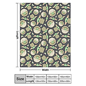 Super Soft Blanket Throw Flannel Fleece Blankets Comfortable Warm Bedding Gifts for Kids Adults Sofa Bed Living Room 50"X40"