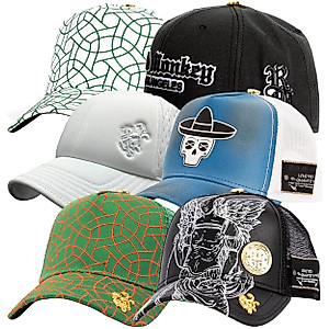 Red Monkey 6 Hat Bundle #3 of Limited Edition Unisex Fashion Trucker Cap Hats