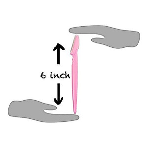 IOWANTOBWU 1PCS Eyebrow Comb & 6 PCS Eyebrow Razor Facial Hair Knife Remover Makeup Tools Trimmer Sharper Shaver Hair Remover Set