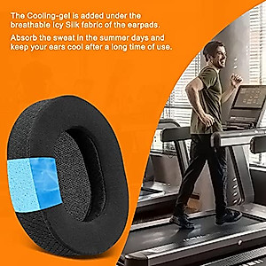 SOULWIT Cooling Gel Ear Pads Cushions Replacement for SteelSeries Arctis 1/Arctis 3/Arctis 5/Arctis 7/Arctis 9X/Arctis Pro/Arctis Prime Headset, Earpads with Noise Isolation Foam