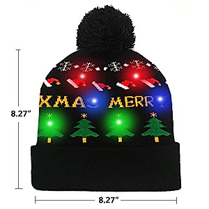 ZLIXING Christmas Hat Gag Gifts White Elephant Gifts Ideas Funny Novelty Presents Stocking Stuffers for Women Men Adults Kids