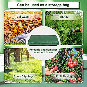 MyLifeUNIT Compost Bin Bags, Reusable Yard Waste Bags, 34 Gallon (2 Pack)