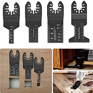 Protoiya 87 PCS Oscillating Tool Blades, Wood Metal Plastic Quick Release Oscillating Multitool Saw Blades Accessories with Sandpaper Compatible with Dewalt, Milwaukee, Makita, Ryobi, Rockwell, Bosch