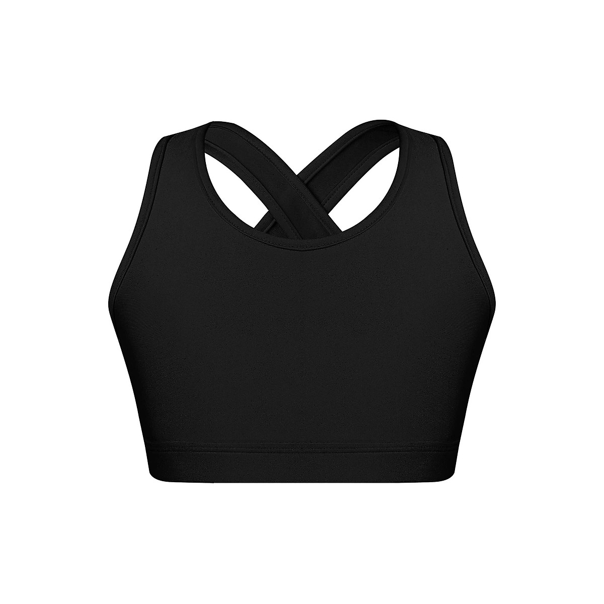 TiaoBug Kids Girls Crop Tops and Athletic Leggings 2 Pieces Activewear Set Leopard Print Gym Yoga Workout Outfits Black&Light Blue E 12