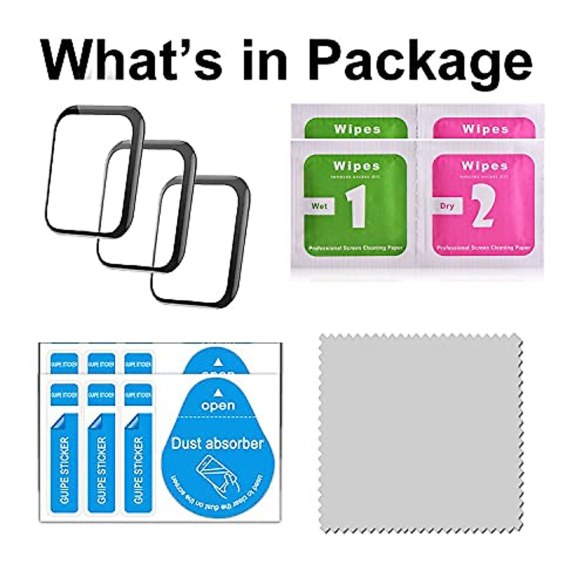 smaate 3D Screen Protector Compatible with SKG V7 and V7 PRO 1.7 inches Smartwatch