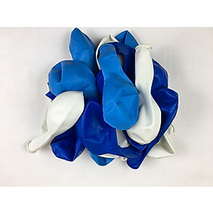 KADBANER White Blue Light Blue Balloons,100-Pack,12-Inch Latex Balloons