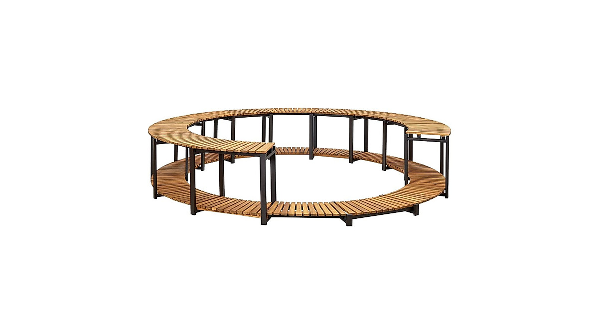 FAMIROSA Outdoor Acacia Hot Tub Frame for Spa Use