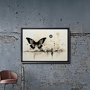 Abstract Painting Buy Canvas Wall Art, Butterfly Painting Art, Butterfly canvas, bedroom Butterfly wall art,Watercolor abstract Butterfly canvas painting