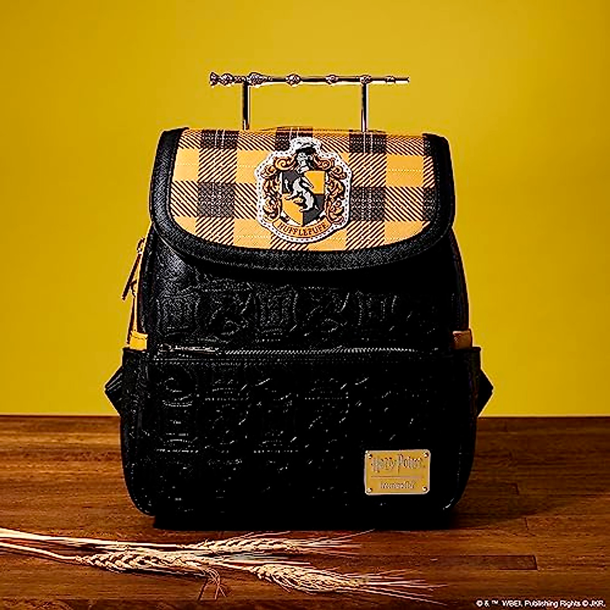 Loungefly Harry Potter 'Choose Your House' Collection: Hufflepuff House MIni-Backpack, Amazon Exclusive