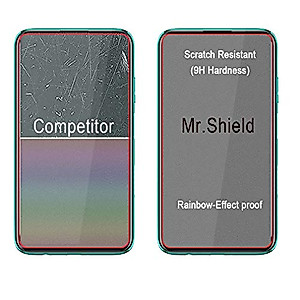 Mr.Shield [3-Pack] Designed For Huawei P40 Lite [Shorter Fit for Case Version] [Tempered Glass] [Japan Glass with 9H Hardness] Screen Protector with Lifetime Replacement