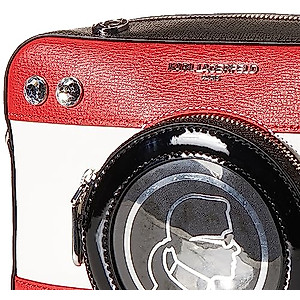 Karl Lagerfeld Paris Ikons Essential Crossbody, BK/RED CMO