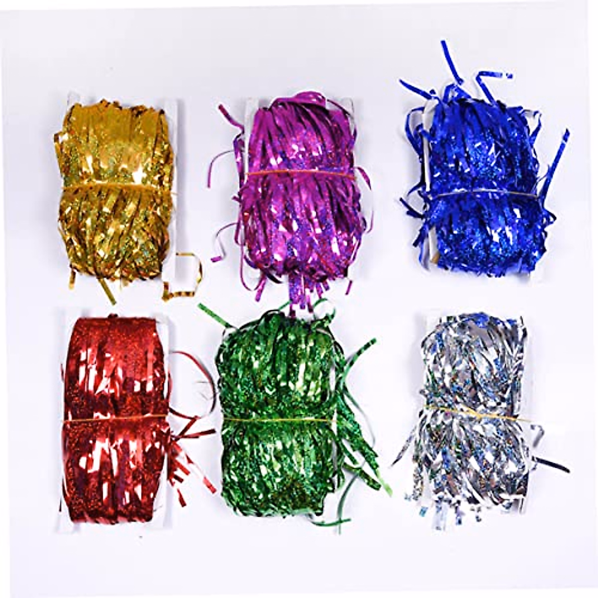 VOSAREA 1 Pack 2 Sets Gold foil Curtain Tassel Curtains Fringe Curtain Tassel Trim Party Curtain Tassel Metallic Tinsel Backdrop rain Curtain Tassel Backdrop Curtain Wedding Metallic line